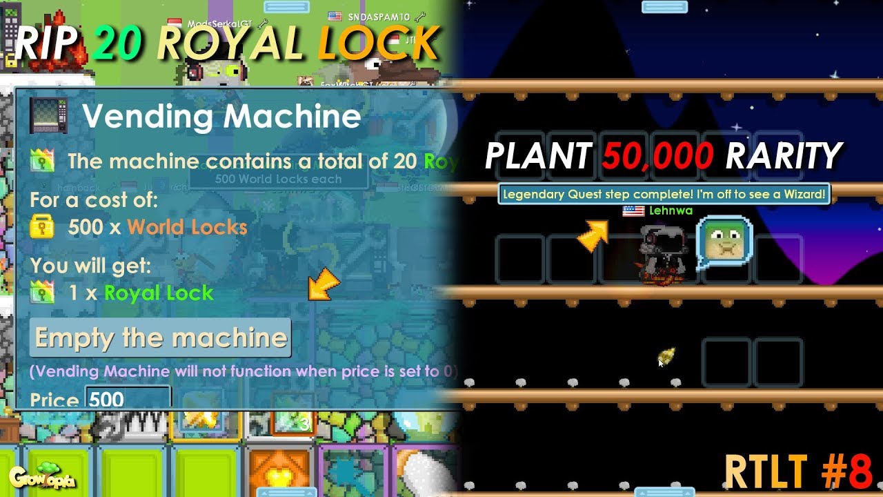 RIP 20 ROYAL LOCK !?!? JUAL SEMUA ROYAL LOCK DAN PLANT 50,000 RARITY ...