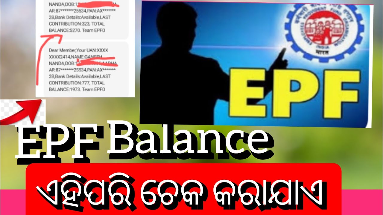 How To Chek EPF Balance in phone #epfo ନିଜ ଫୋନ୍ ରେ PF balance ଚେକ ...