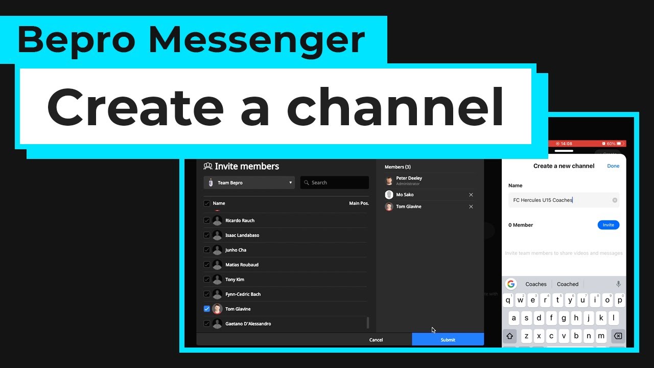 [Tutorial_Messenger] 2_ Create a Channel - YouTube