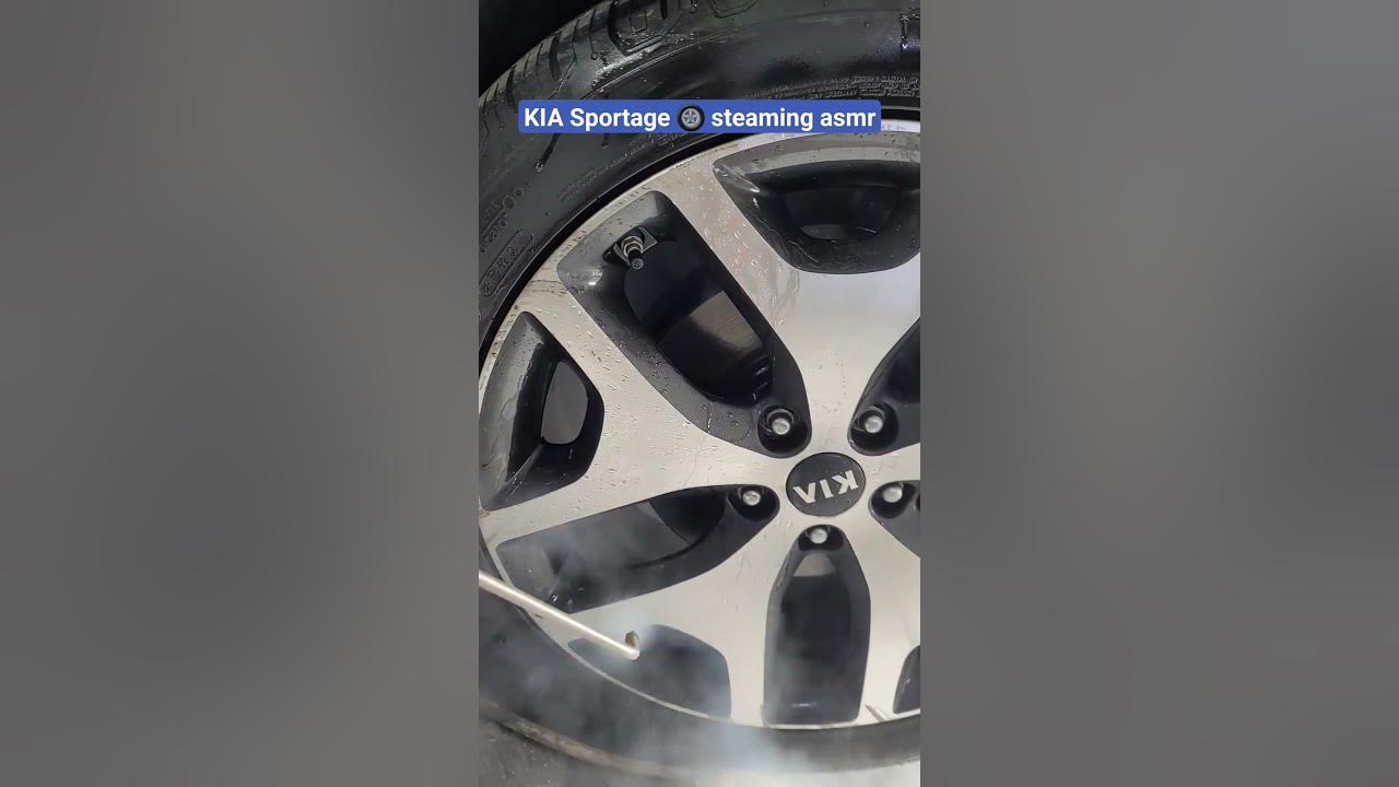 #KIA sportage wheel 🛞 #steaming#ASMR - YouTube