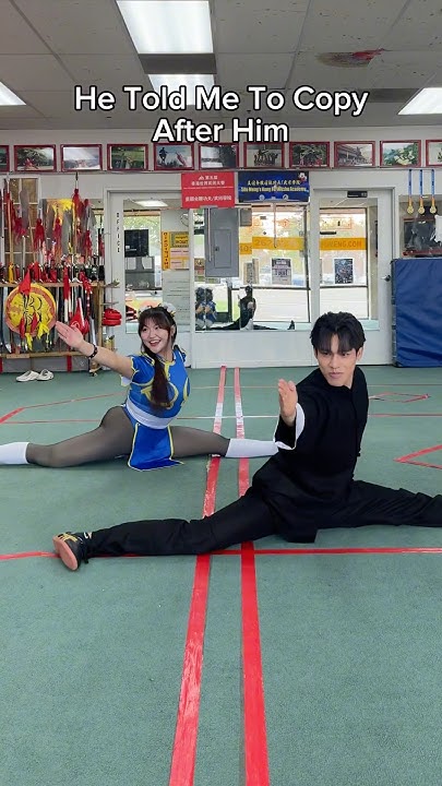 How Did I Do Copying My Brother?!?! #martialarts #kungfu #wushu #elina - YouTube