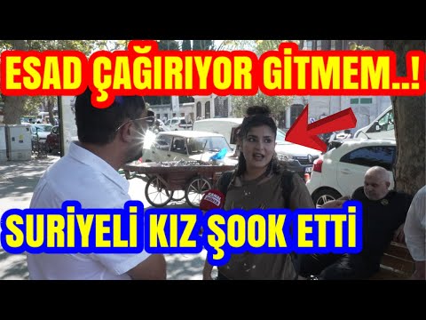 SURİYELİ KIZ HAYRETE DÜŞÜRDÜ. ESAD DÜŞERSE GİDERİM ÜLKEME. MUTLAKA İZLE.