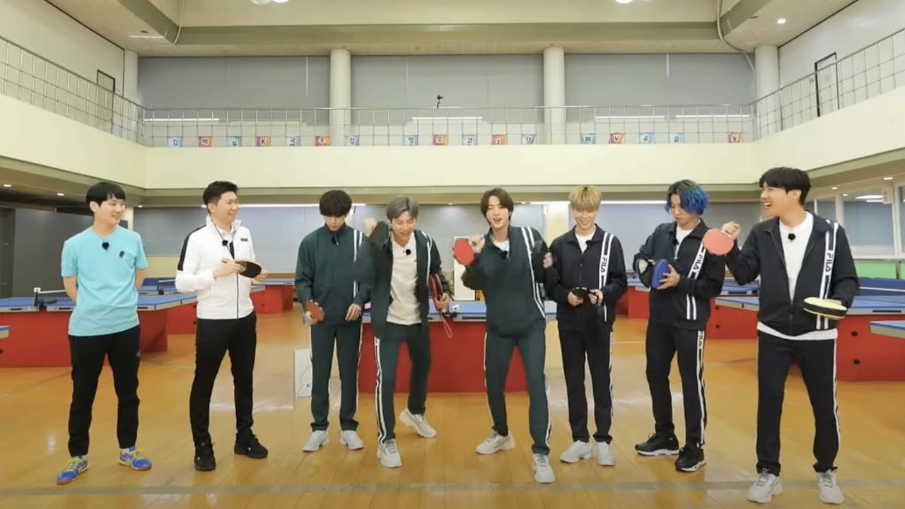 Run BTS! 2021 EP.138 - 방탄 탁구 교실 1 - YouTube