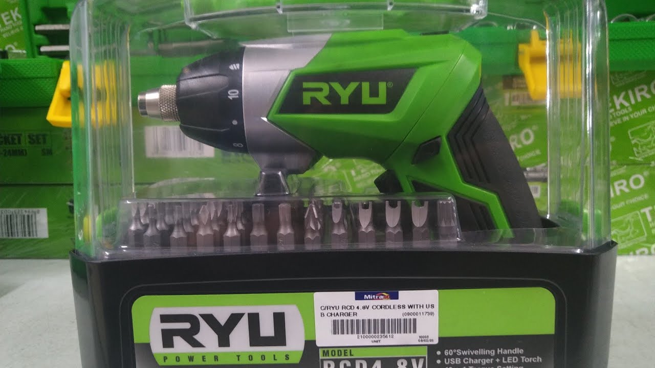 Review Ryu cordless RC04 8v - RYU POWER TOOLS - YouTube