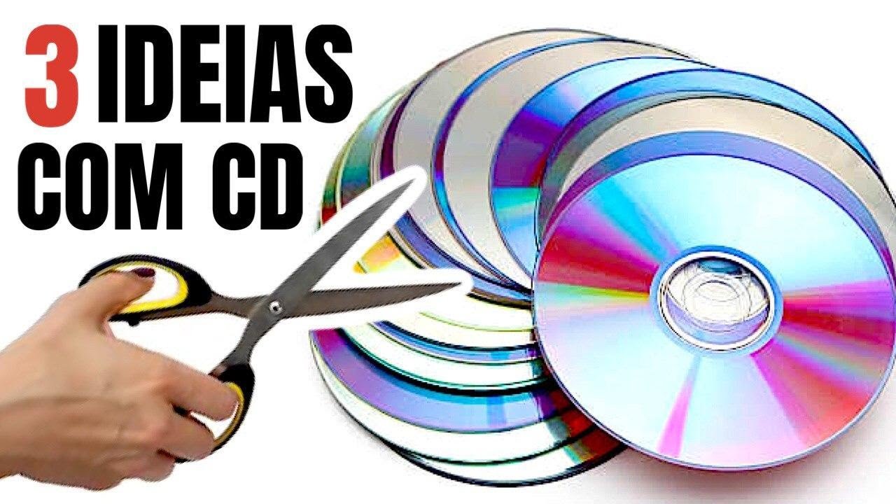 ARTESANATO COM CD E DVD | 3 IDEIAS INCRÍVEIS COM CD - SHOW DE ...