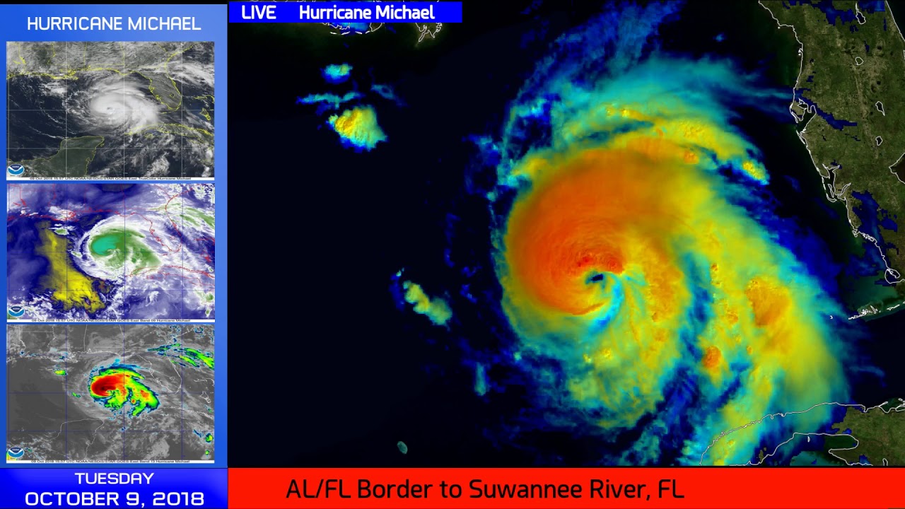 Hurricane Michael/Cyclone Luban Update - 12pm EDT Oct 9, 2018 - YouTube