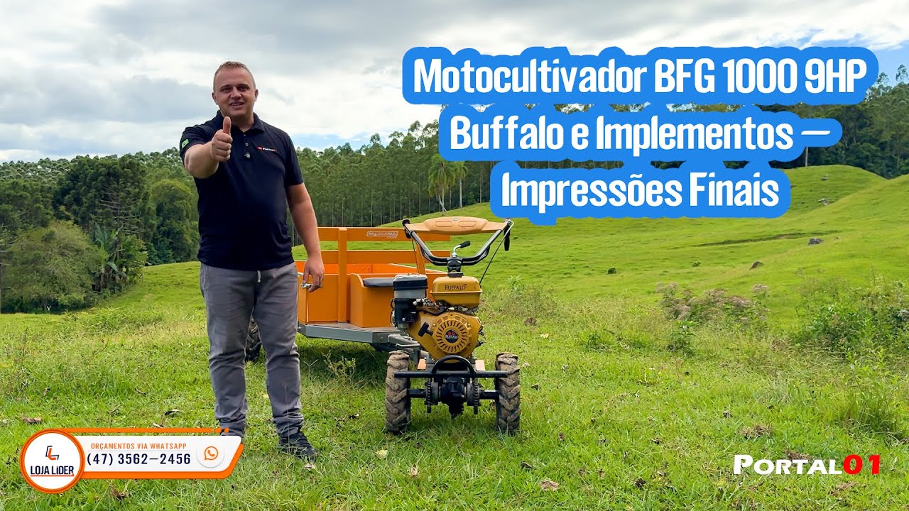 Motocultivador BFG 1000 9HP Buffalo e Implementos - Impressões Finais ...