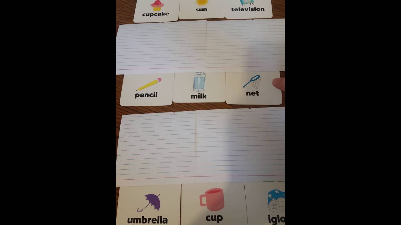 Abeka K5 Letter-Picture flashcard substitute - YouTube