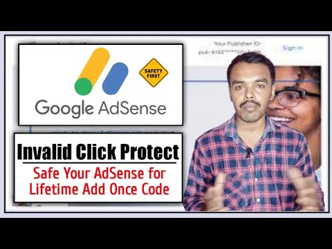 How to Protect Adsense From Disable due to Invalid Clicks | AdSense Protector Code Blogger - YouTube