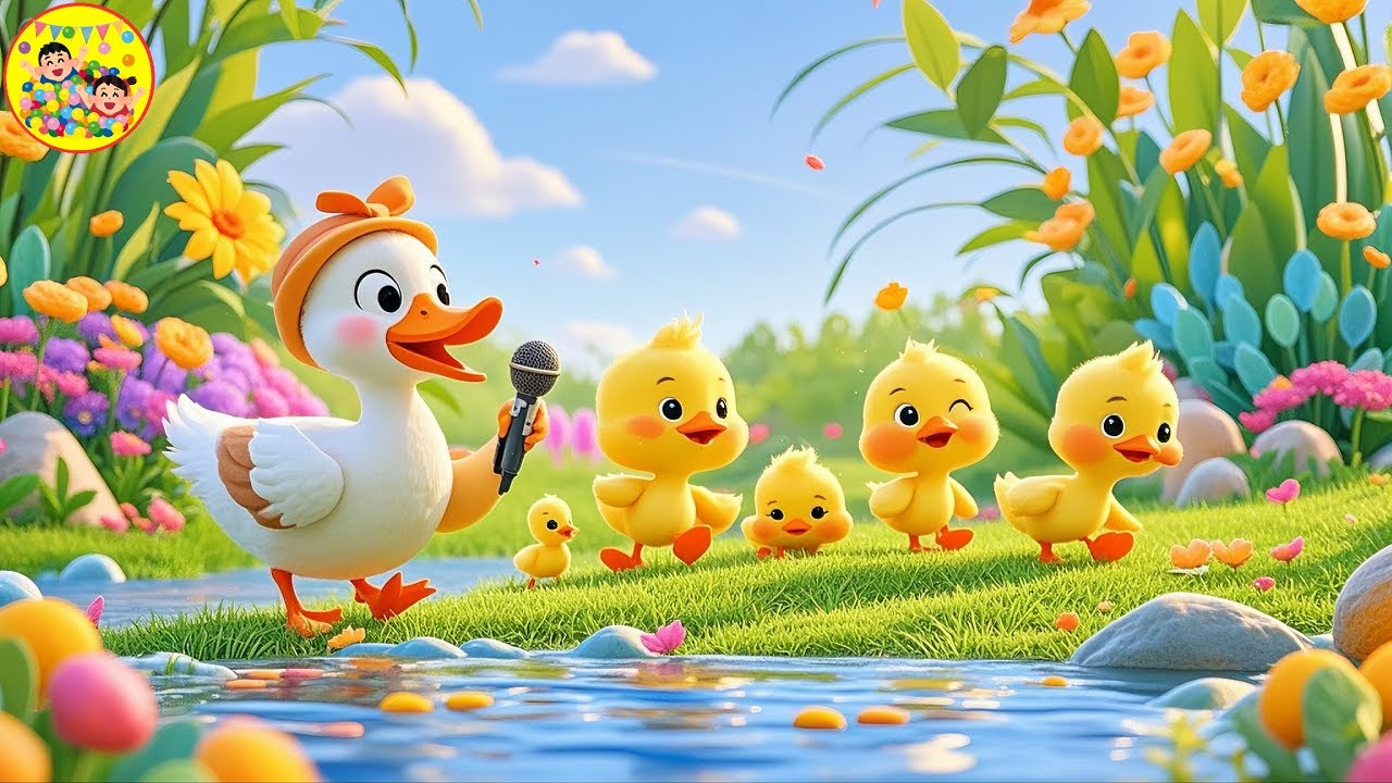 Five Little Ducks | Kids Songs | Kids Rhymes | Animal Songs - YouTube