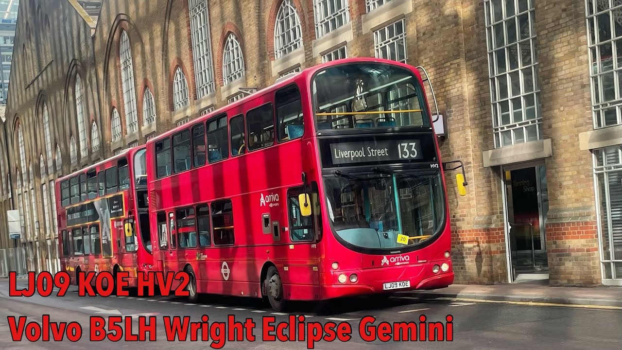 (Decent!) Arriva London (BN) Route 133 | Volvo B5LH Wright Eclipse ...