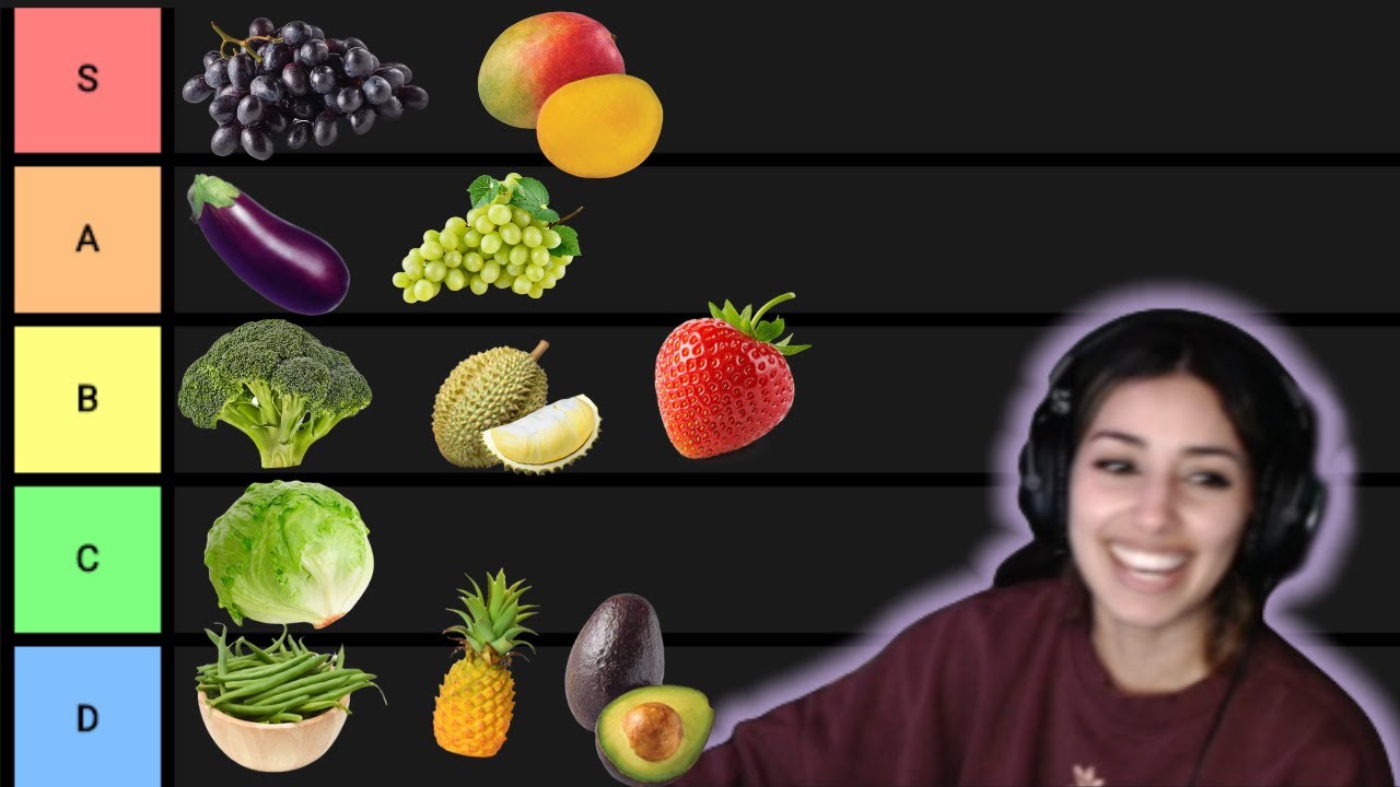 CONTROVERSIAL and CHAOTIC Fruit & Veggie Tier List - YouTube