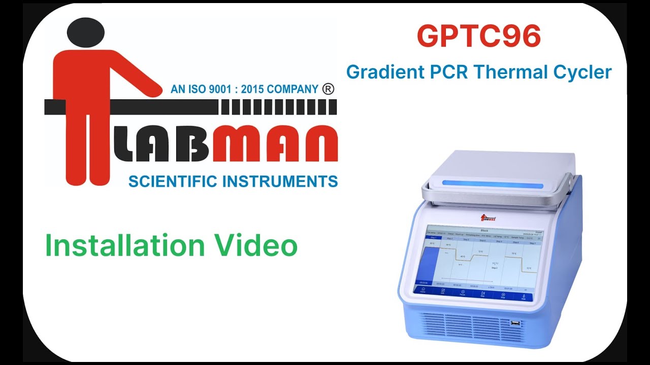 GPTC96 - Installation Video for Gradient PCR Thermal Cycler - YouTube