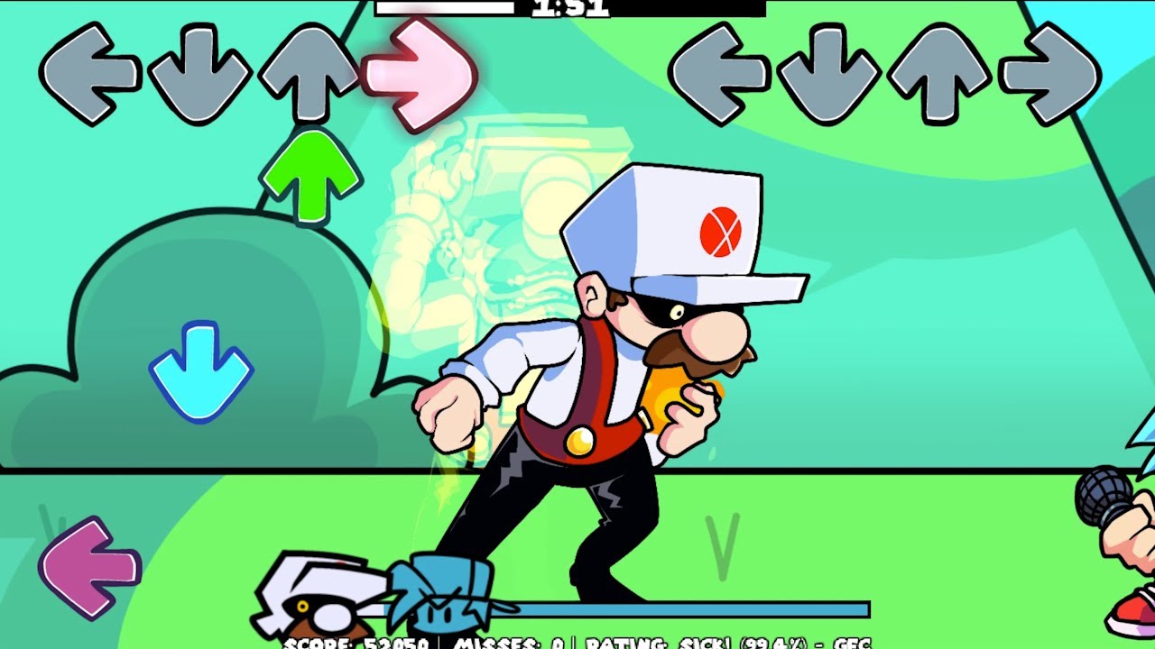 FNF - MARIO FNF PORT V2 (CANNED BUILD) - FALLING APART - YouTube