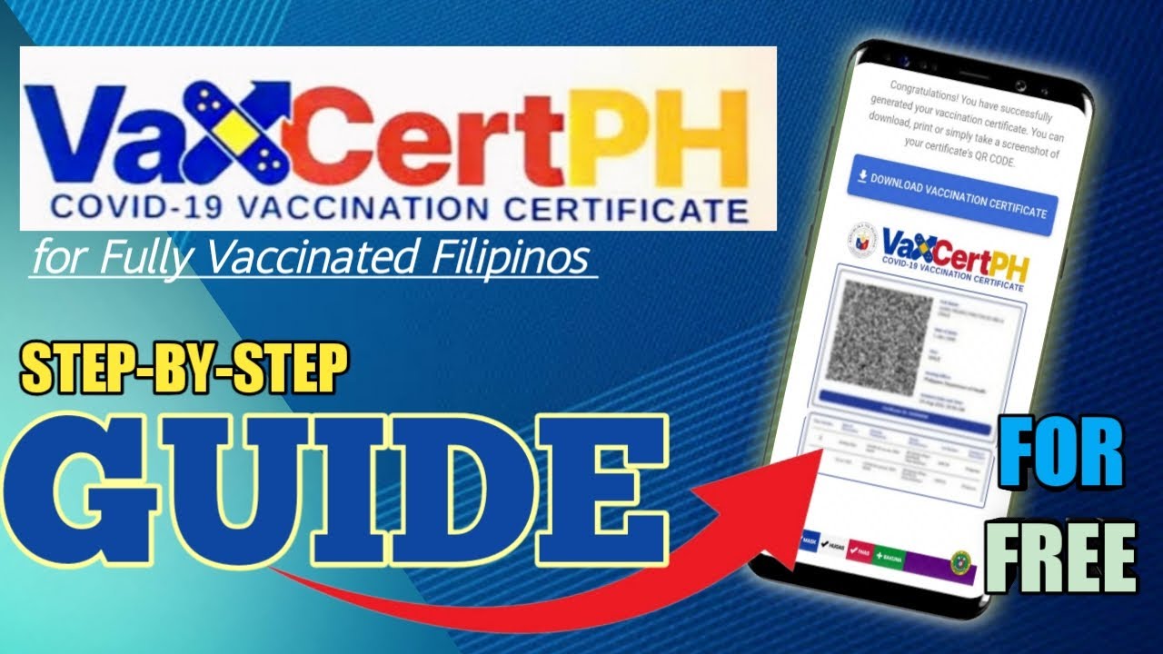 VaxCertPH - COVID-19 VACCINATION CERTIFICATE FOR FULLY VACCINATED ...