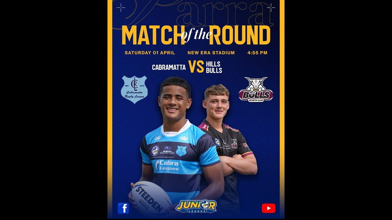 2025 - MOTR : Parramatta JRL U16 Divison 1 - Cabramatta Vs Hills ...