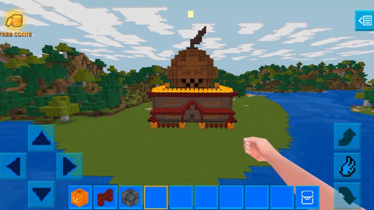 How to build Pumpkin roof house || RealmCraft Game 3D Free Minecraft ...