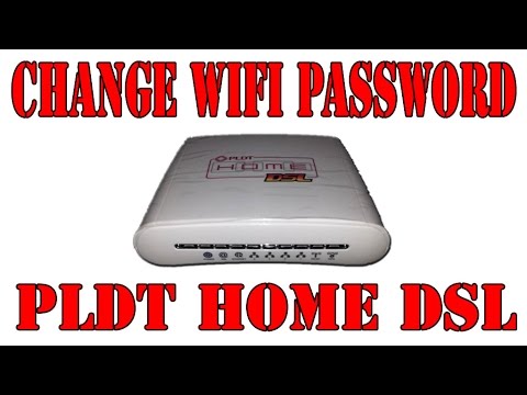 How to change PLDT Home DSL WiFi Password - YouTube