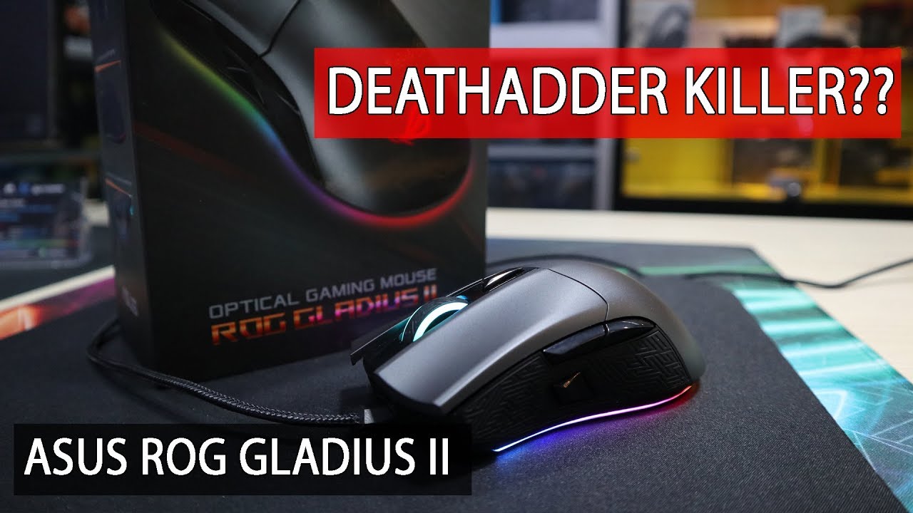Asus ROG Gladius II Underglow Gaming Mouse Review, Test & Unboxing ...