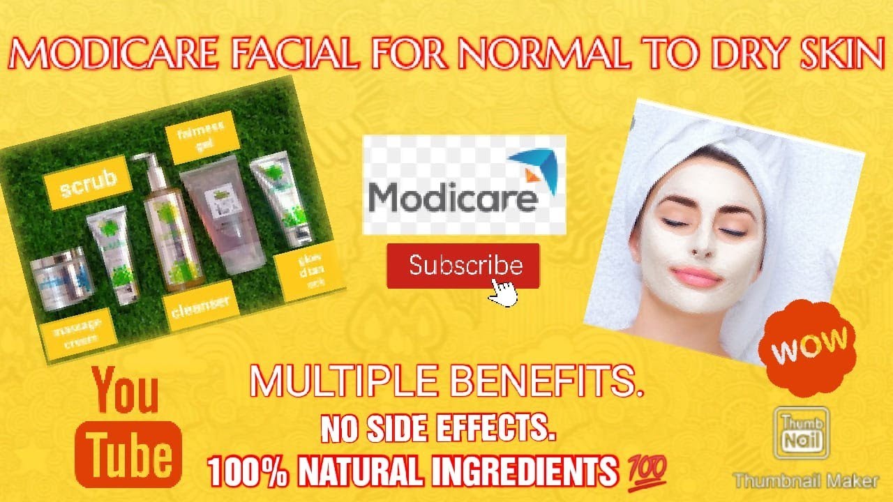 Modicare Facial (Normal to dry skin) - YouTube