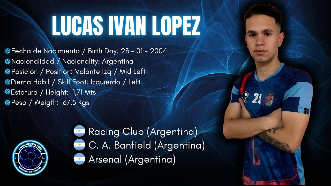 Lucas Ivan Lopez #10 // Volante Izquierdo - Mid Left // Arsenal 2023 ...