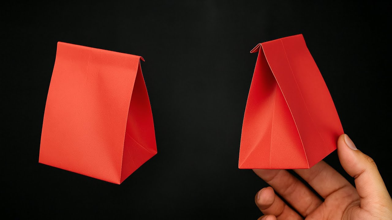 Bolsa de Papel Origami - Caja para Regalos - Aprende a Doblarla ...