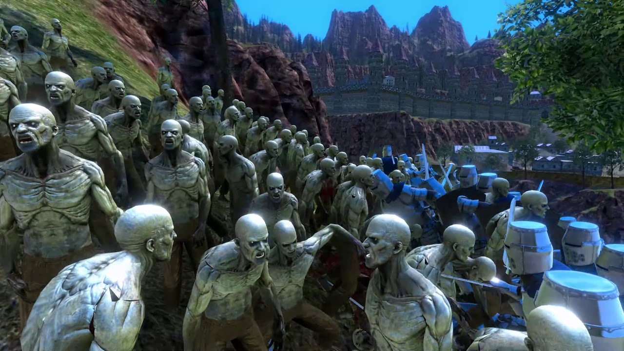 Ultimate Epic Battle Simulator - 1000 Heavy Knights vs 10000 Zombies ...