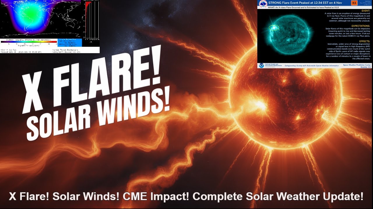 X Flare! Solar Winds! CME Impact! Complete Solar Weather Update! - YouTube
