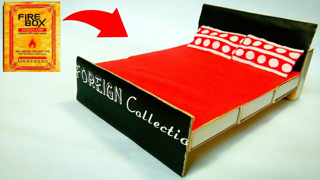 How to Make a Matchbox Bed At Home|Bed|Matchbox Bed|how to make a ...