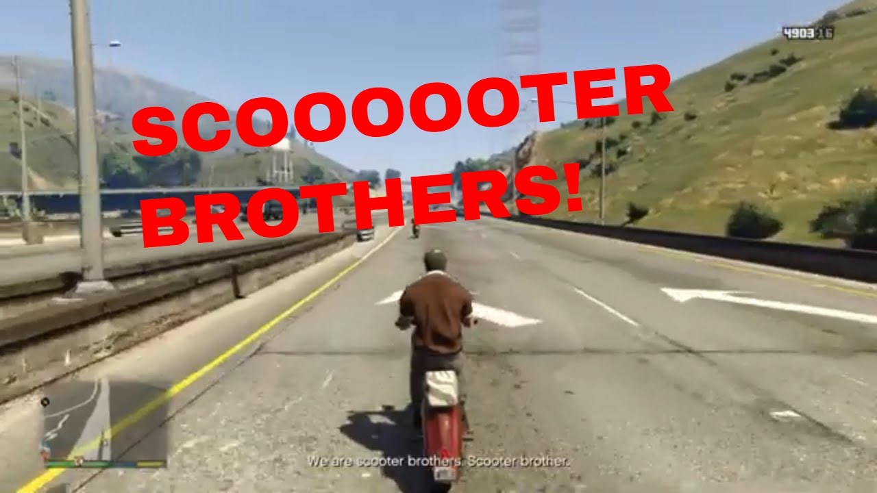 Grand Theft Auto V Scooter Brothers - YouTube