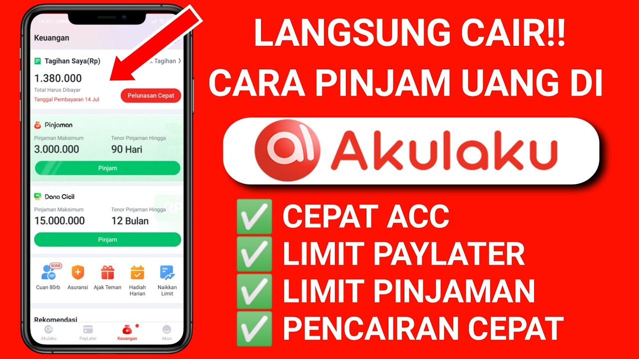 🛑Cara pinjam uang di AKULAKU Pertama kali langsung cair || CARA PINJOL ...