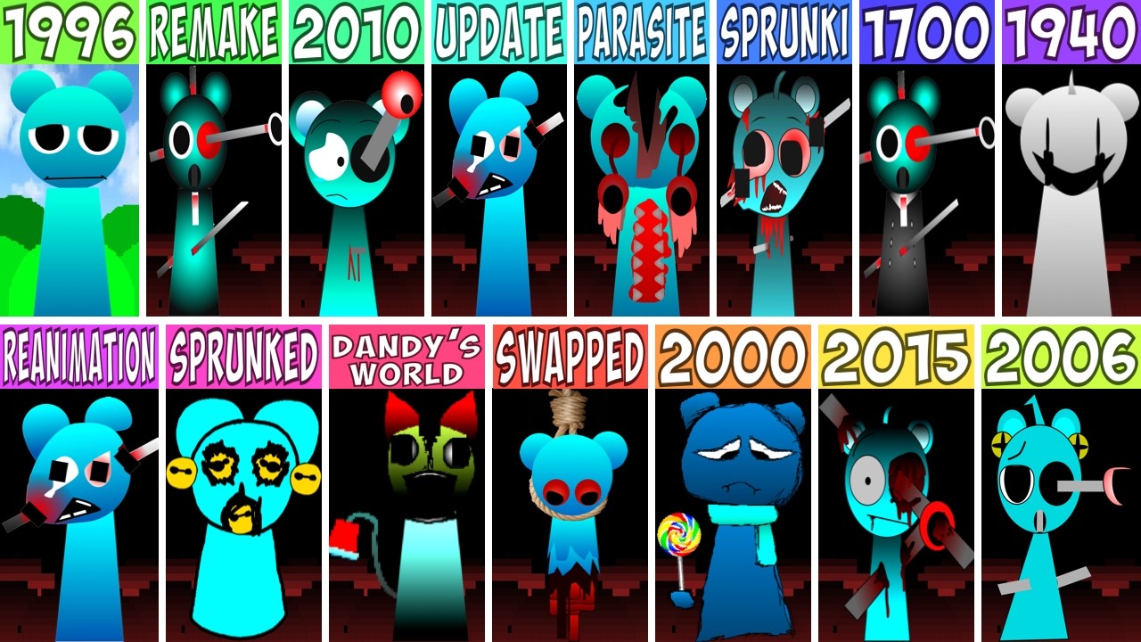 EVERY Incredibox Characters From SPRUNKI 1996 | All New Versions ...