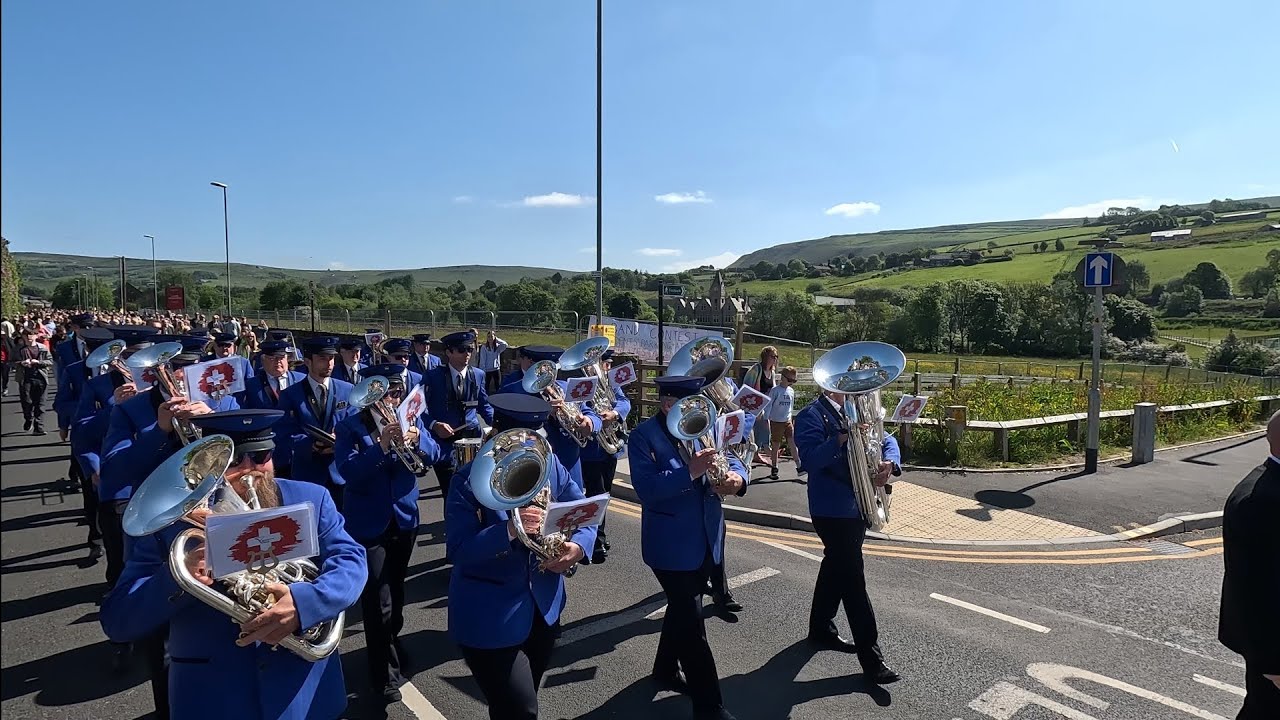 Whit Walks Uppermill 2023 - MG Oberkirch - YouTube