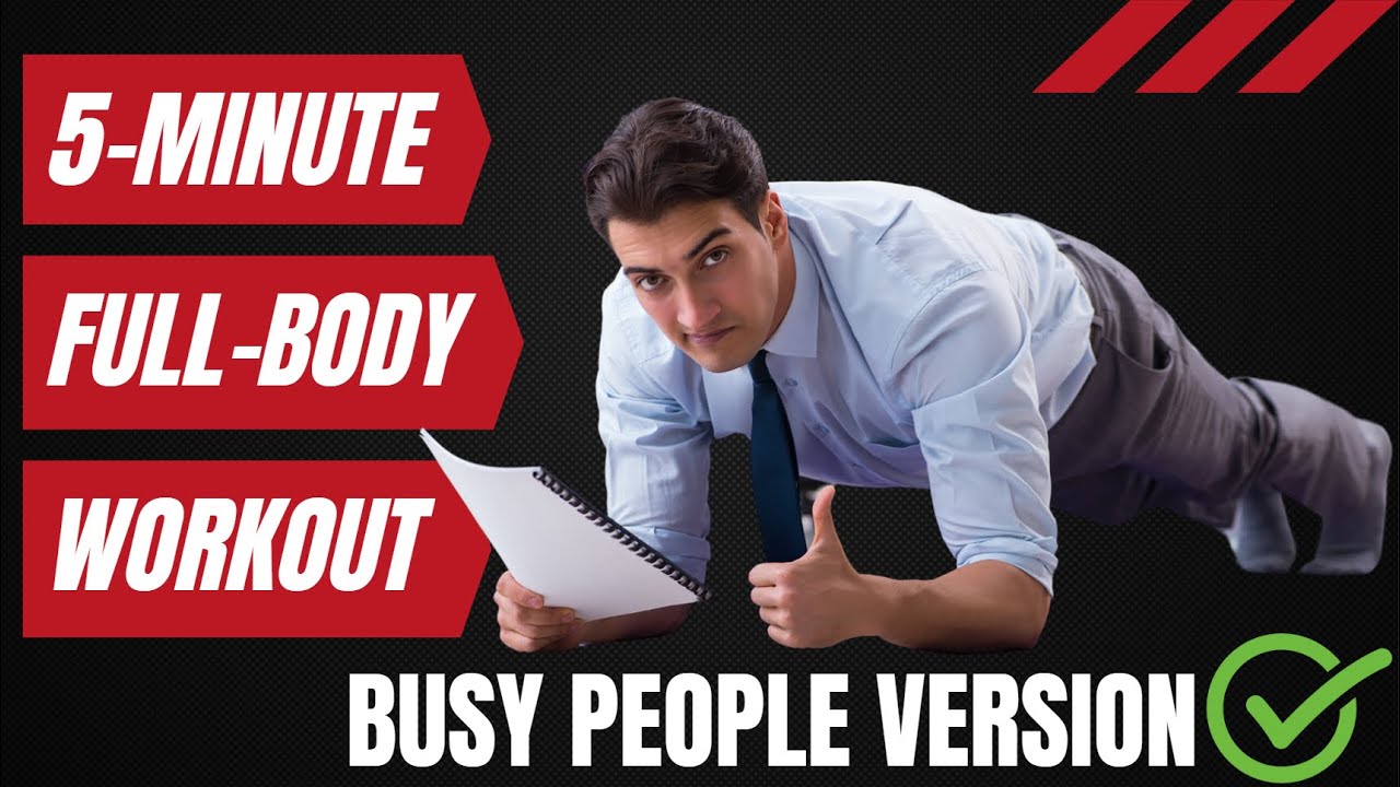 Daily 5-Minute Short & Effective Home Workout for Busy People! Full ...