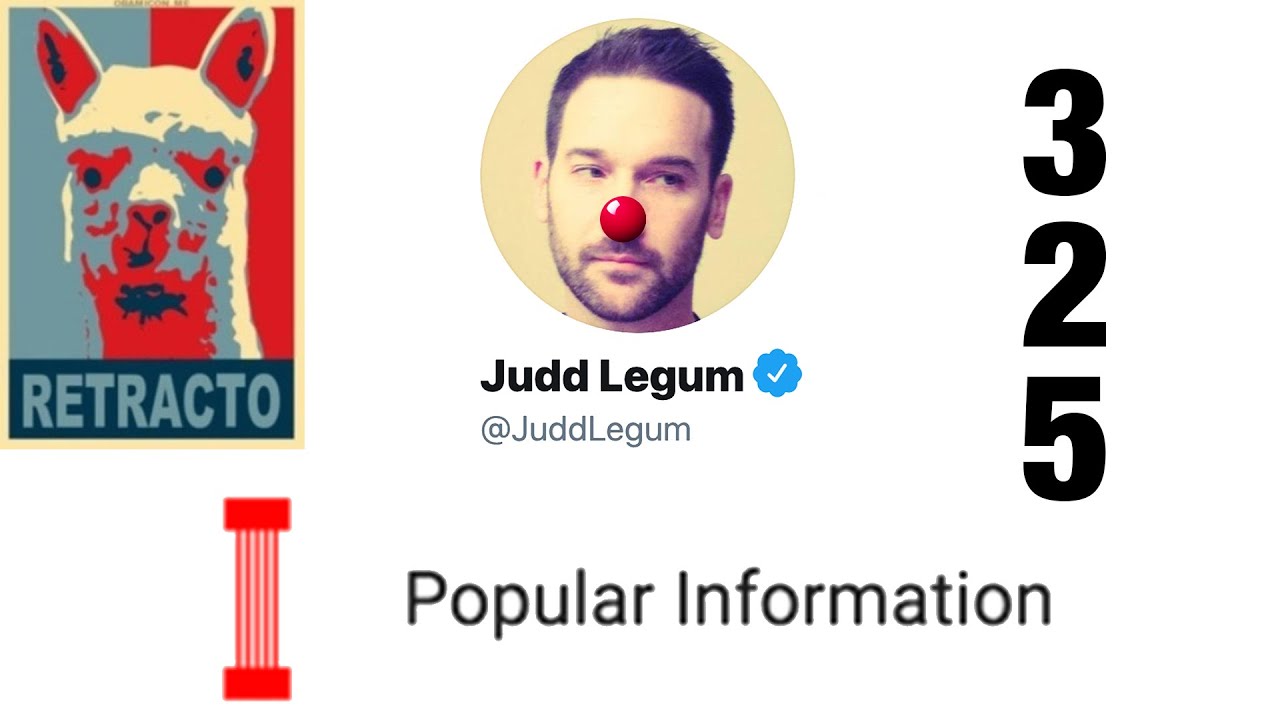 RETRACTION #325 "Popular.info" reporter Judd Legum will forever be ...