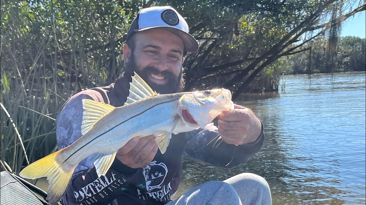 Robalo flecha pescaria de caiaque em Morretes - YouTube