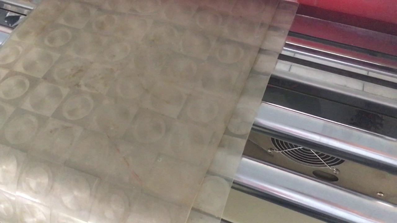 PVC strip cutting machine - YouTube