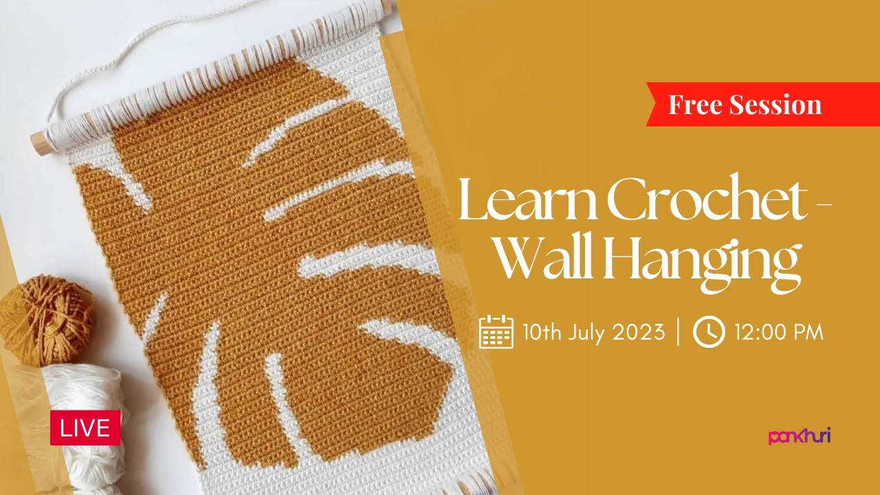 How To Make Crochet Wall Hanging by Alzia | Crochet | Live Session ...