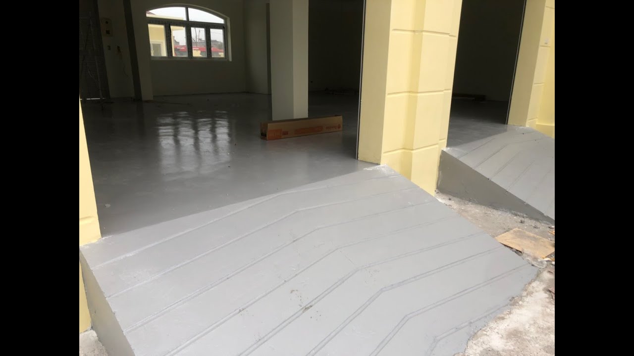 Dự án sơn Epoxy tại tòa án Hải Phòng - Red Epoxy - YouTube