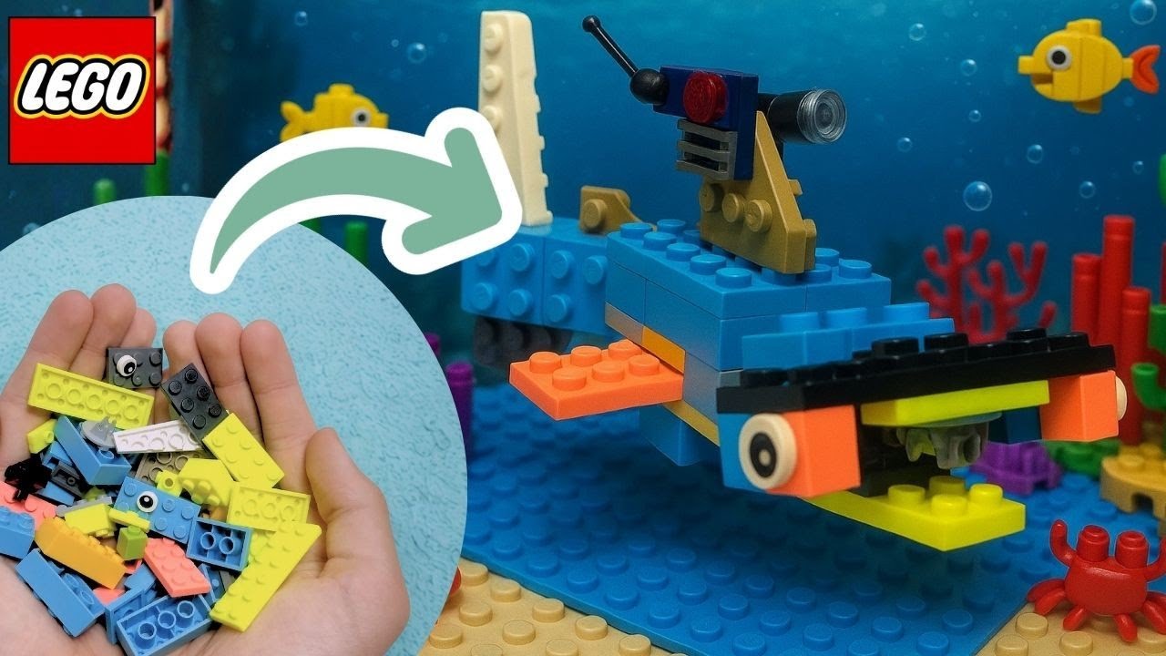 Cómo Construir un Tiburón Martillo LEGO - YouTube