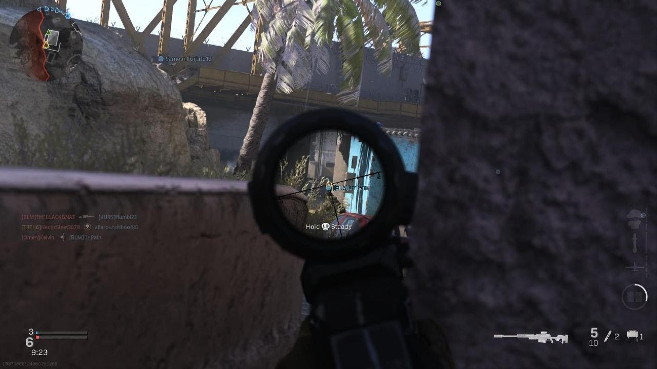 COD MW Sniper team goes 27-1 on Euphrates Bridge - YouTube