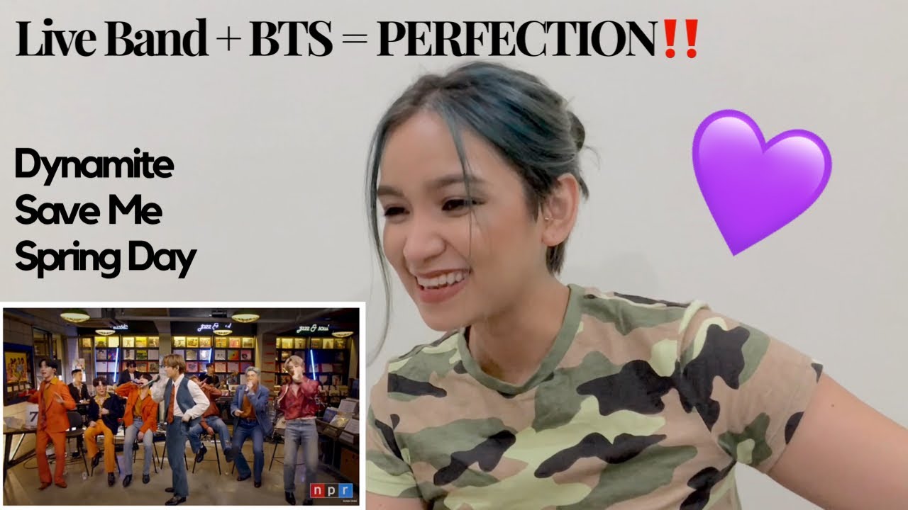 BTS - Dynamite, Save Me, Spring Day (Live Band) | REACTION!!! - YouTube