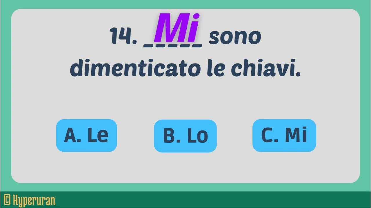 Italian how to speak more correctly | Grammar exercises | Level A2/B1 ...