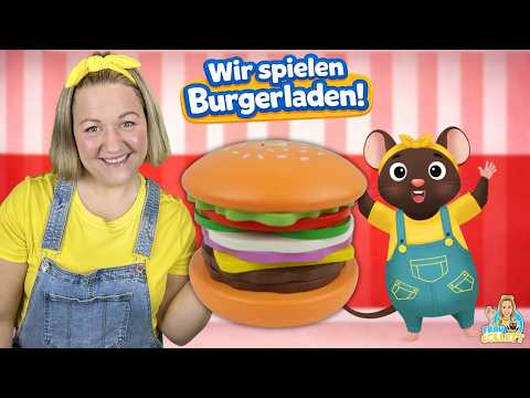 Wir spielen Burgerladen mit Mimi Maus! 🍔 Farben und Zahlen lernen für Kinder