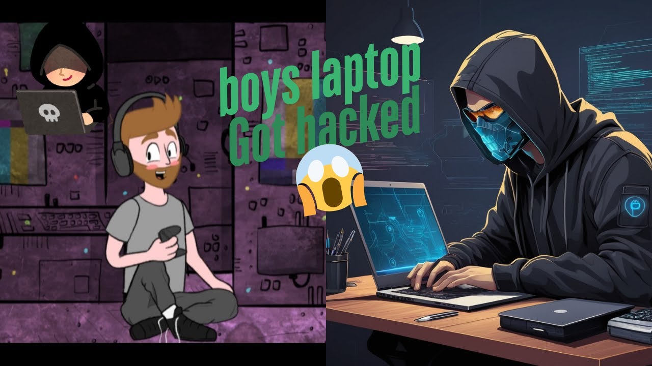 Story of a student who's laptop got hacked 🧑🏻‍💻. #animation # ...