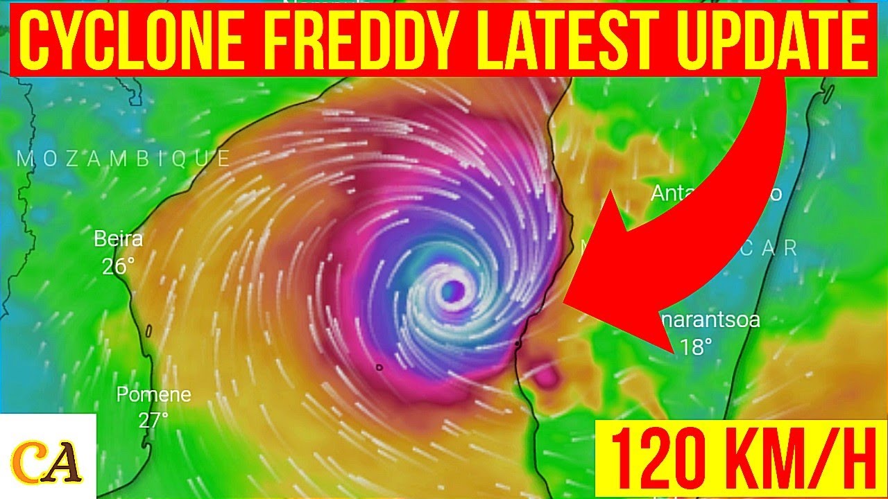 Cyclone Freddy Latest Update | Meteo France Today - Mar 3, 2023 - YouTube