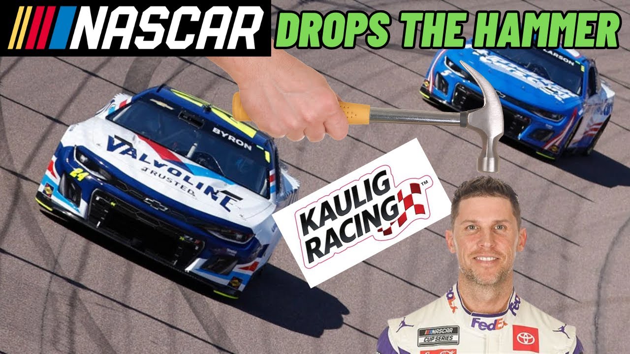 Nascar Dropped the Hammer on Hendrick Motorsports #nascar - YouTube