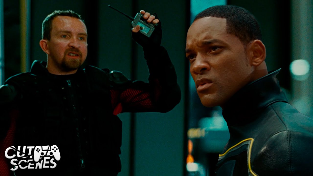 Superhero Hancock vs. Bank Robbers! EPIC FIGHT| Hancock - YouTube