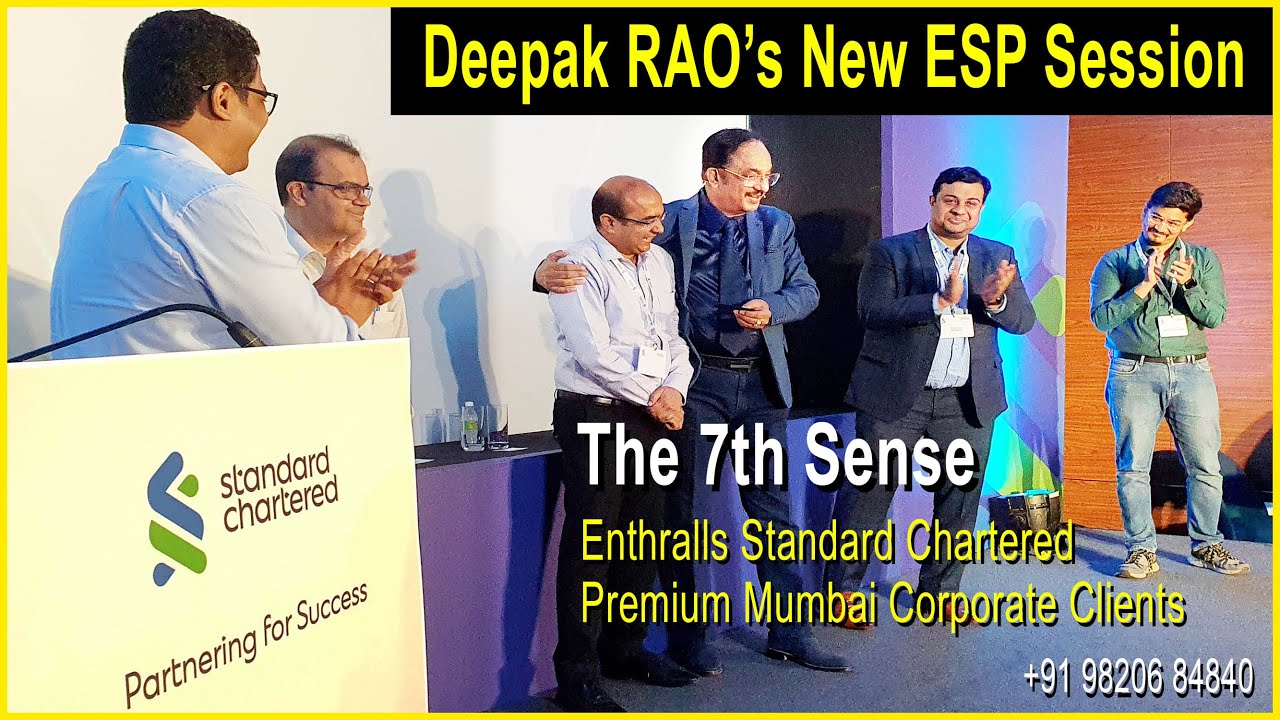 Standard Chartered again hosts Deepak RAO's New ESP Session for their ...