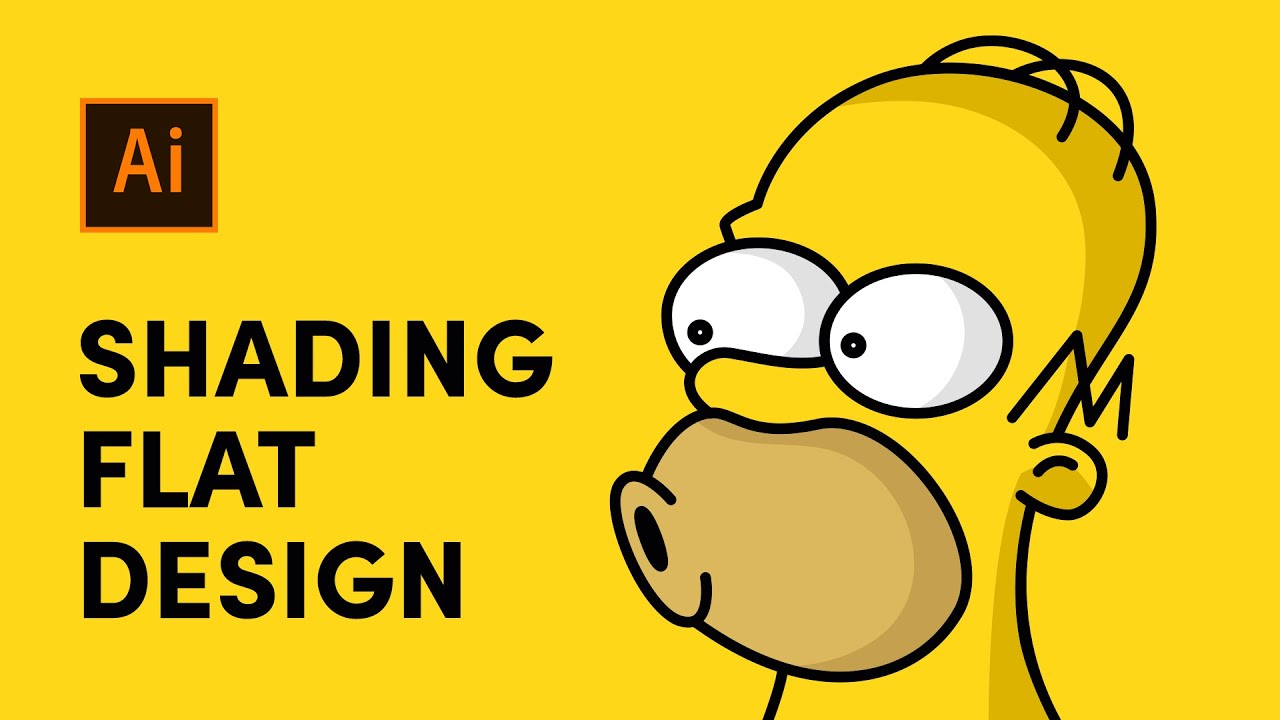 Illustrator Tutorial Shading A Flat Design Illustration Youtube